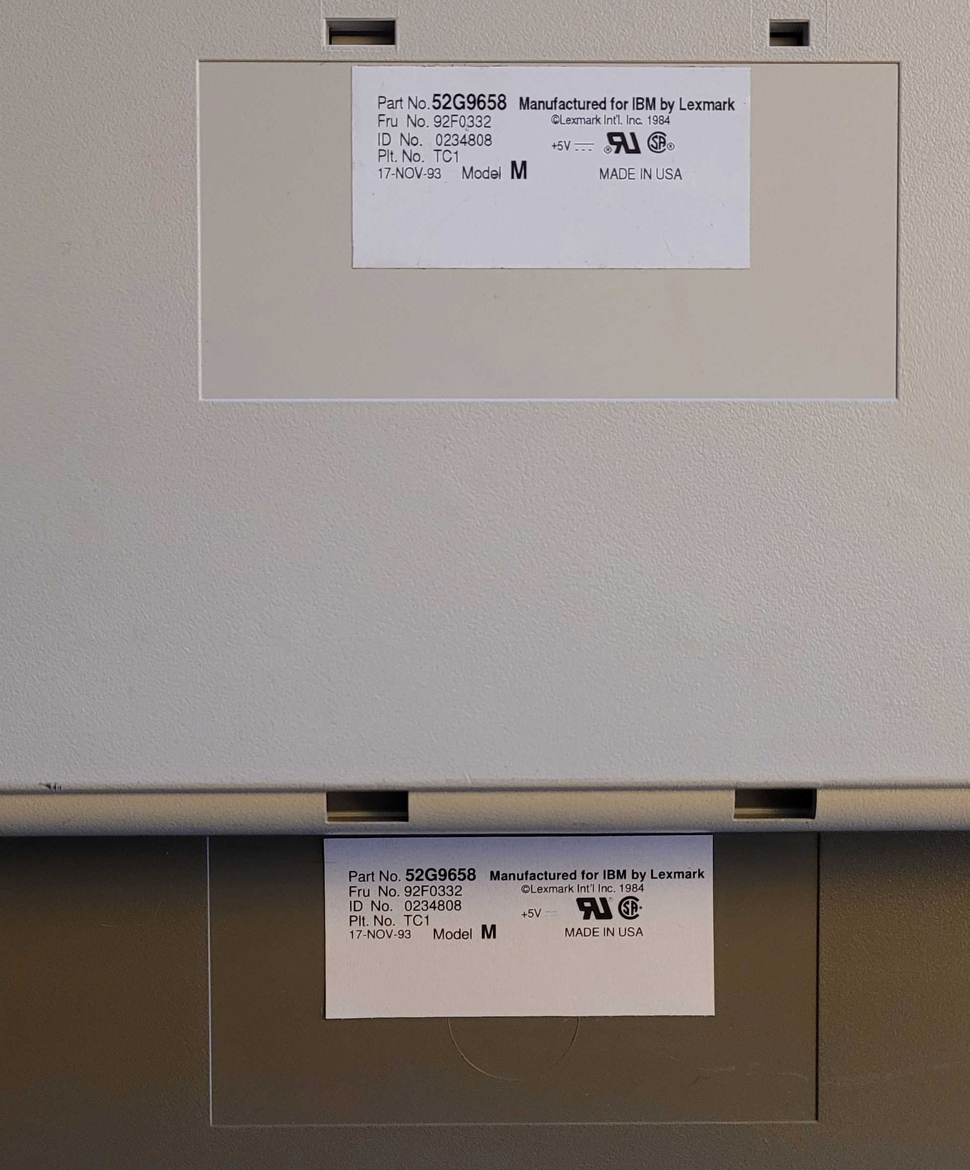 Faux industrial (Lexmark 52G9658 in NOS industrial case from Unicomp ...